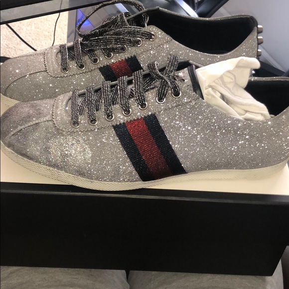 Gucci | Shoes | Gucci Glitter Sneakers | Poshmark